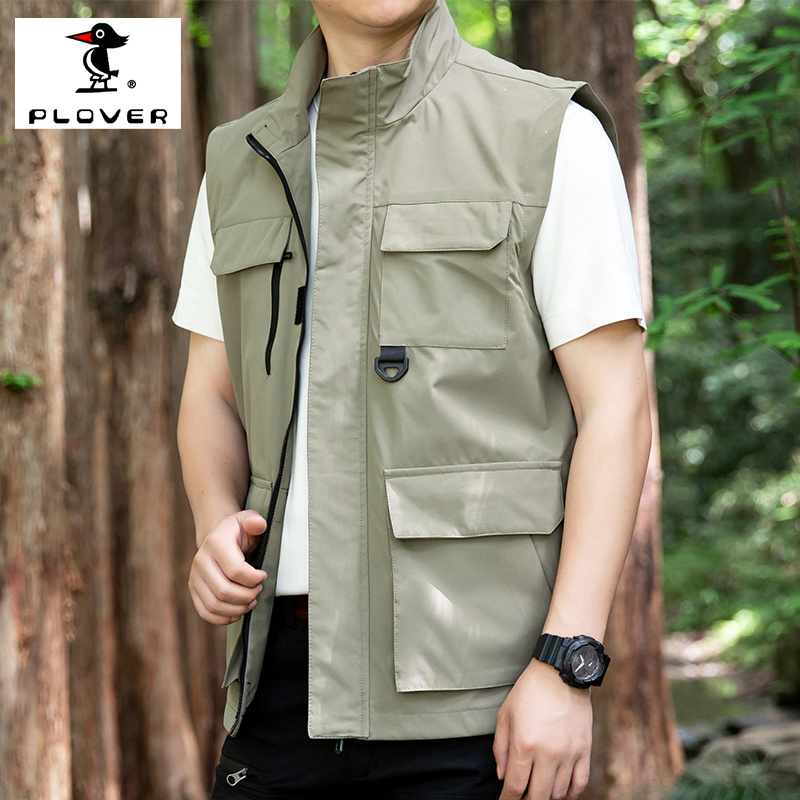 PLOVER new multi-pocket vest Men's outdoor hiking and fishing vest ...