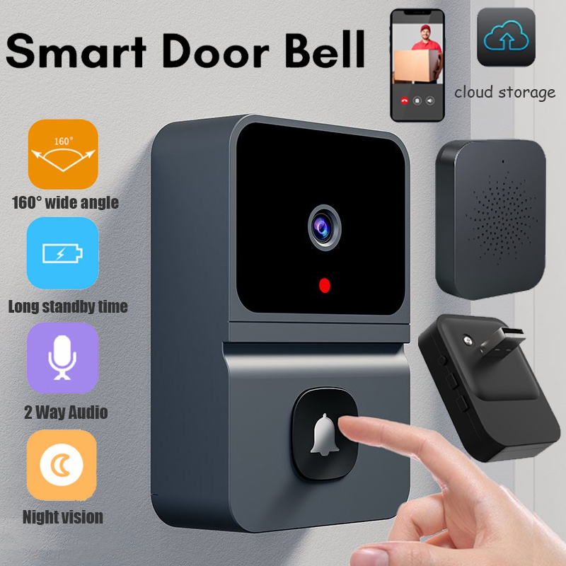 Smart Mini Doorbell Wireless with Camera WIFI Doorbell Hd Smart Night ...