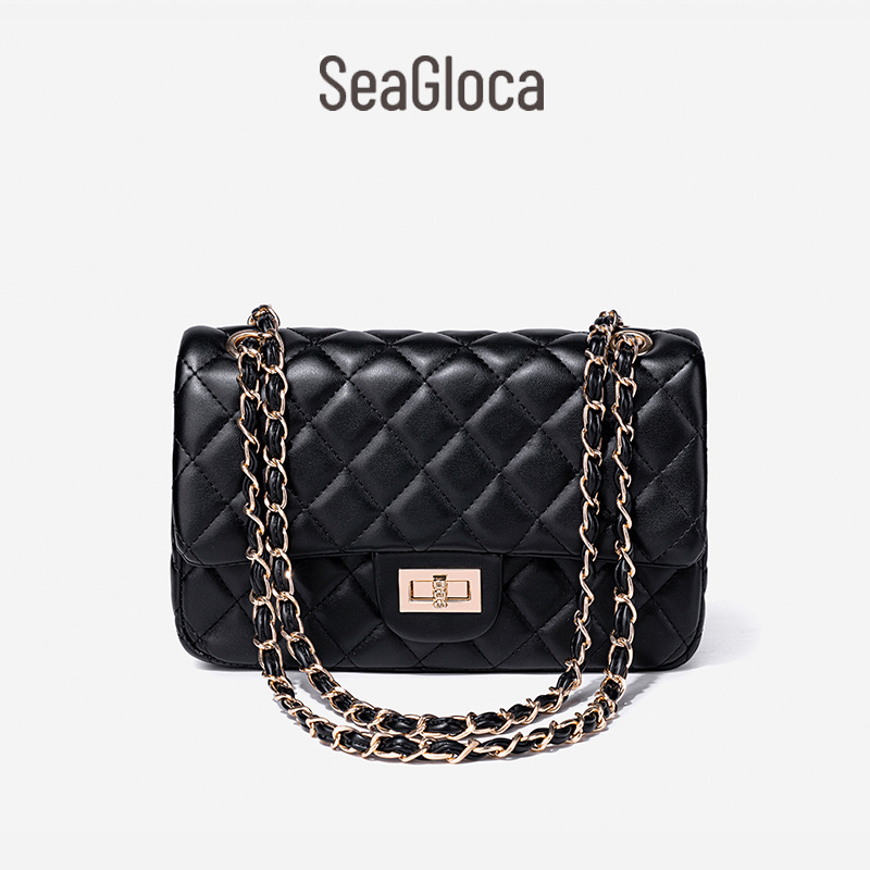 Seagloca New Fashionable Women's Rhombus Chain Sling Two Way Shoulder ...