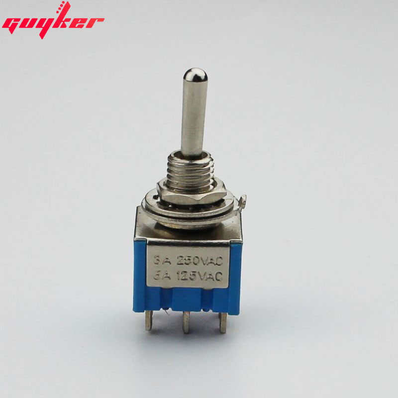 Guitar Mini Toggle Switch 3 Position ON/NO/ON 6 PIN Car/Boat Switches ...