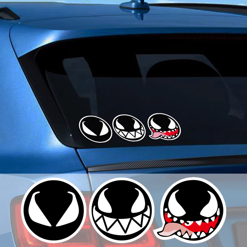 Avengers Marvel Venom Expression Reflective Car Sticker Decor ...