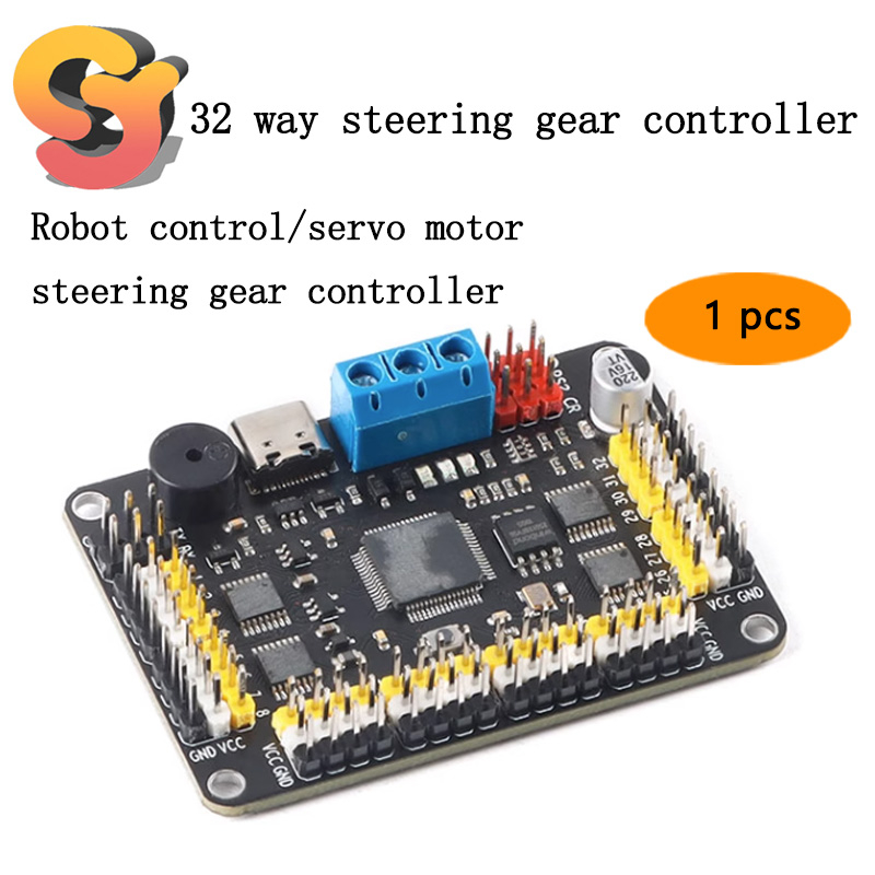 [Ready Stock Supply] 1pcs 32-Channel Steering Gear Control Board Robot Control/Servo Motor ...