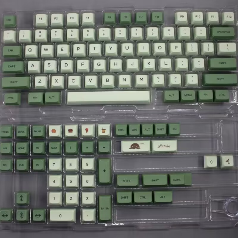 Matcha Keycaps PBT Dye-sub XDA Profile Keycap Custom Keycaps Compatible ...