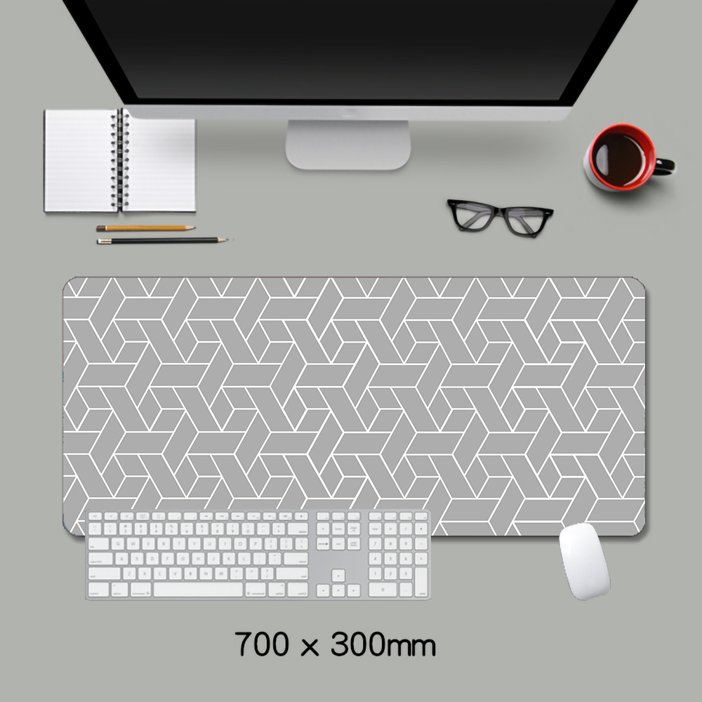 Grey Mouse Pad Japanese Pattern Gaming Mouse Pads gaming mouse pad ...