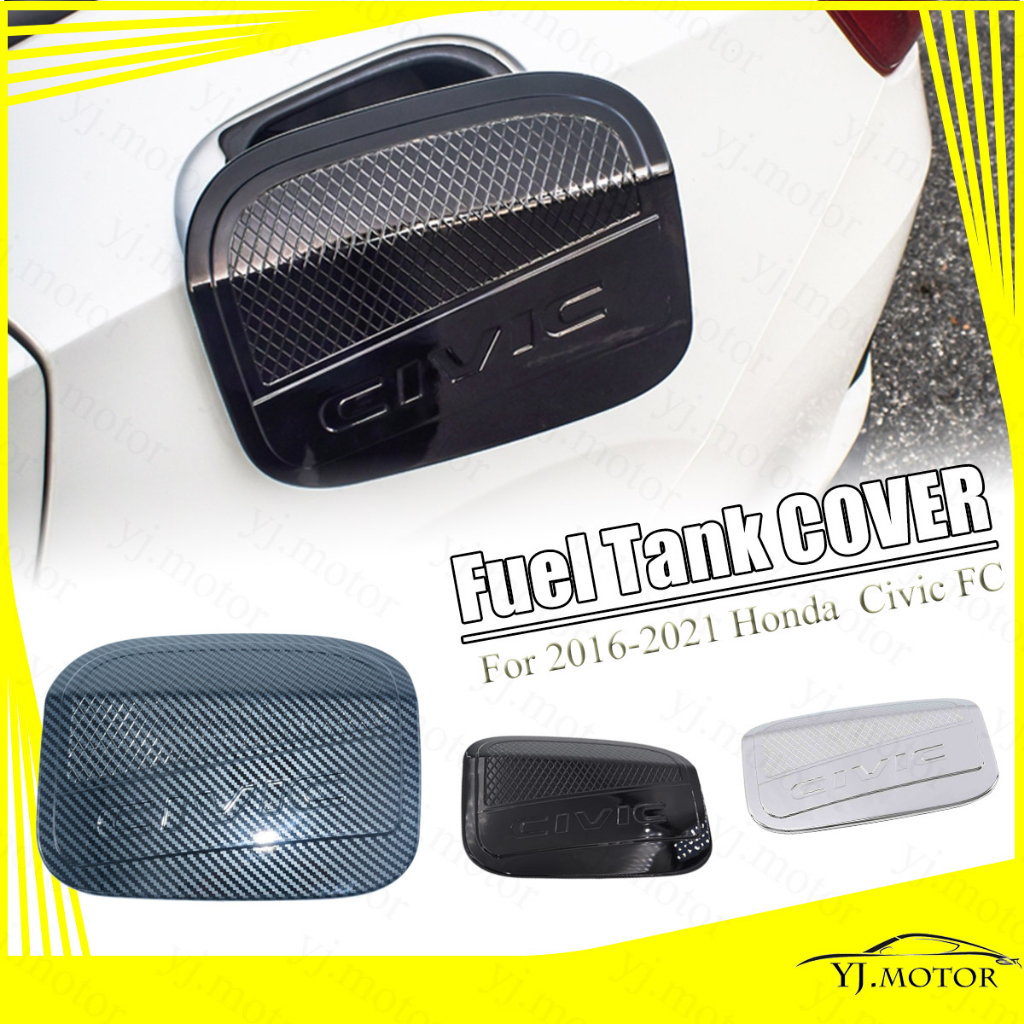 For 2016 - 2020 Honda Civic FC Fuel Tank Cover Oil Tank Cover Glossy ...