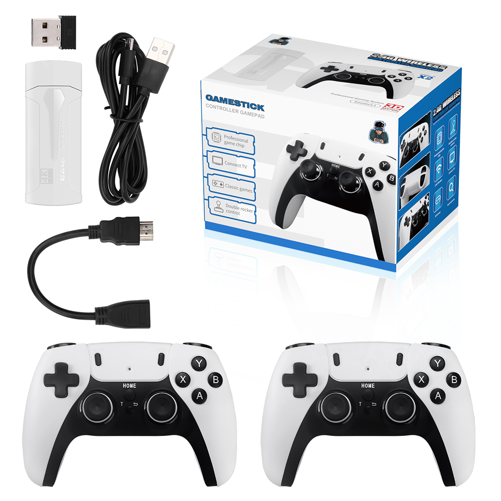 M8 Plus Video Game Console 2.4G Dual Wireless Controller M8 Game Stick ...