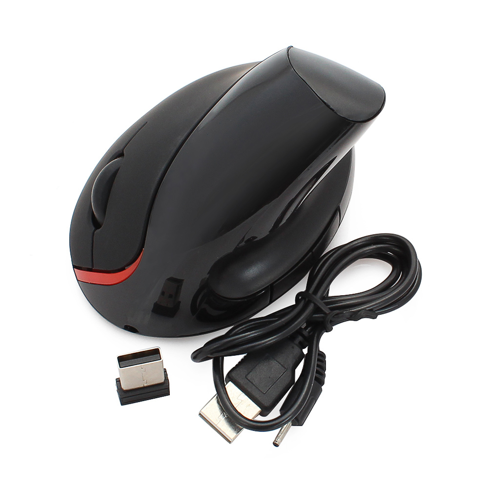 2.4G Wireless Mouse Rechargeable Ergonomic Vertical Mice 1600 DPI ...