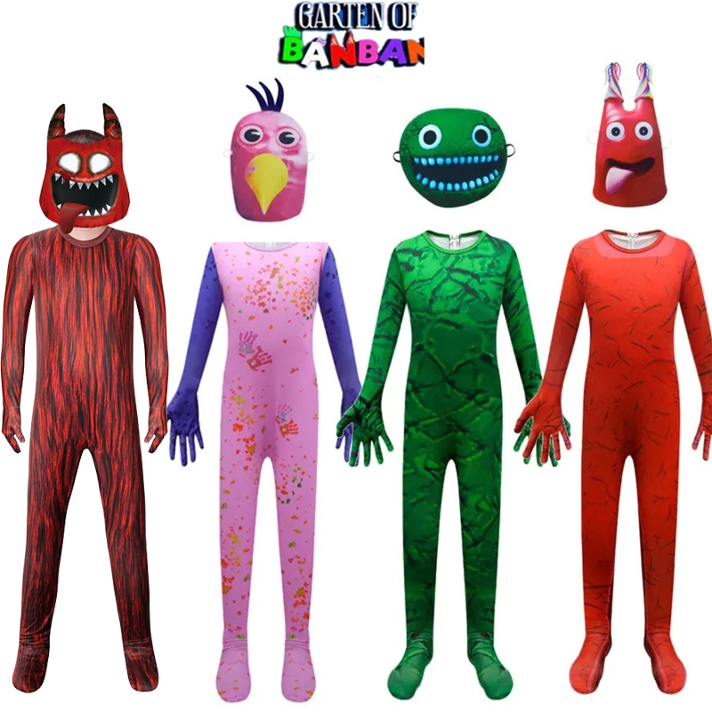 Garden of Banban Jumbo Josh Costume Set Jumpsuit Halloween Role Play ...