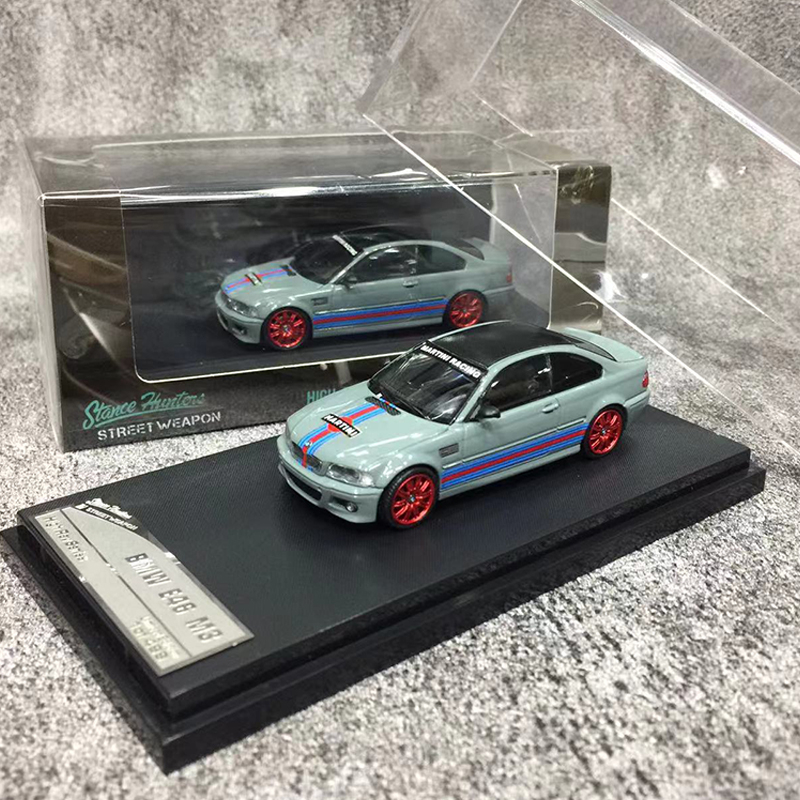Stance Hunters x Street Weapon 1:64 Model Car BMW E46 M3 Alloy Die-Cast ...