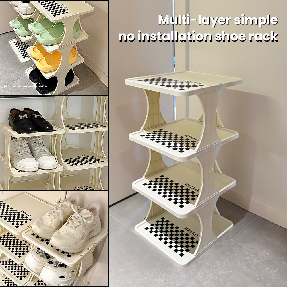 4 Layers Shoe Rack Organizer Multi-layer Space Saving Storage Shelves ...