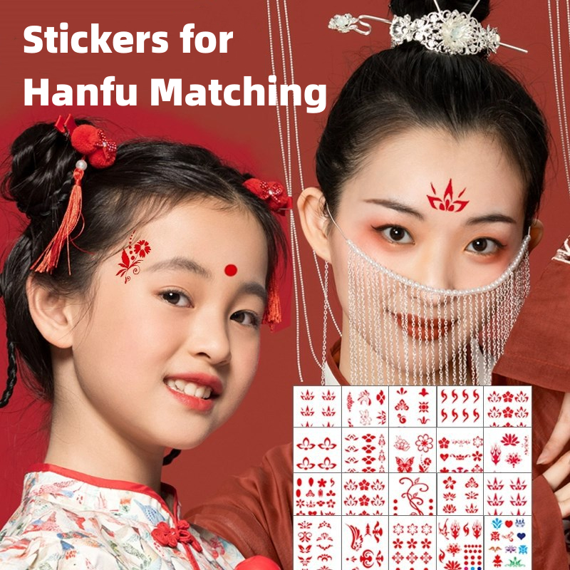 Children's Eyebrow Stickers Hanfu Huadian Forehead Stickers Ancient ...