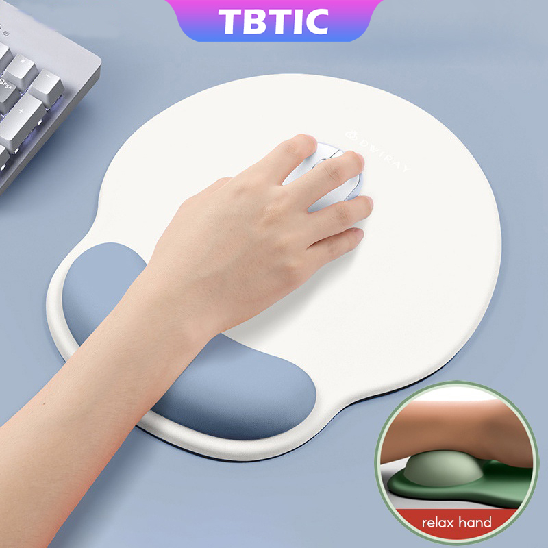 TBTIC Game Mouse Pad Wrist Support Rest Ergonomic Comfortable Silicone ...