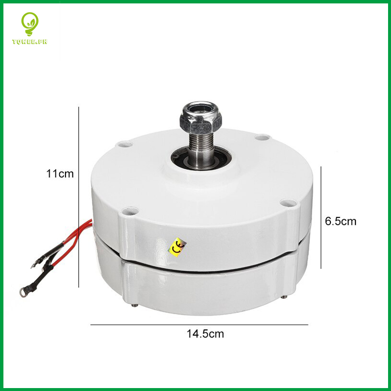 ZC 500W AC 12V 24V Permanent Magnet Generator Gearless 3 Phase ...