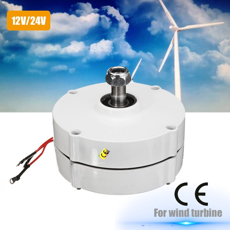 500W AC 12V 24V Permanent Magnet Generator Gearless 3 Phase Alternators Wind Turbine For Battery ...