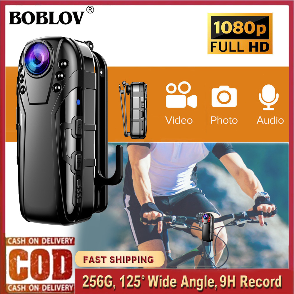 BOBLOV L02 Mini Body Camera, 1080P Night Vision IR Video Camcorder ...