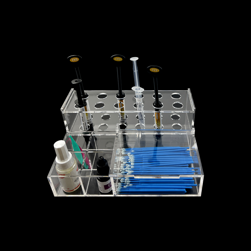 Syringe Acrylic Organizer Holder Case Frame Dental Transparent Resin ...