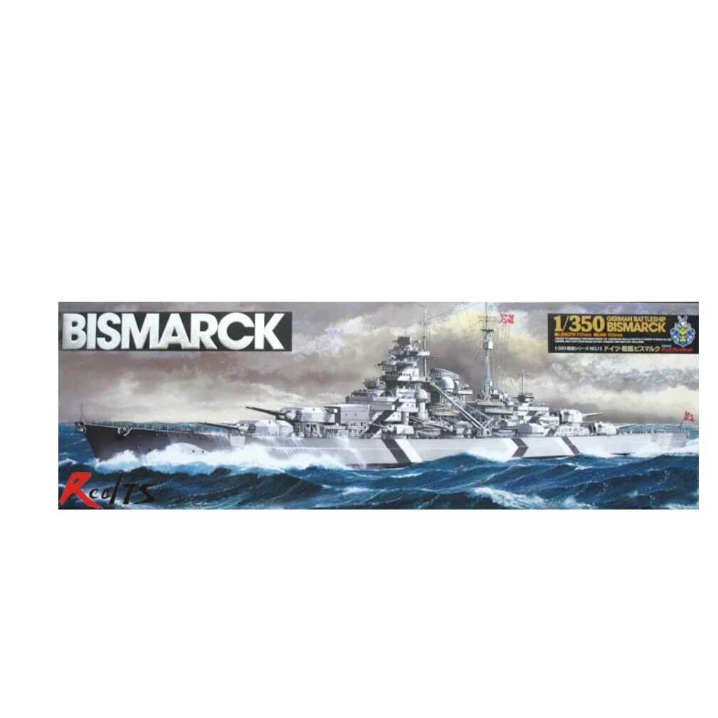 78013 TAMIYA WWII German Bismarck Battleship War Ship Model Kit 1/350 ...