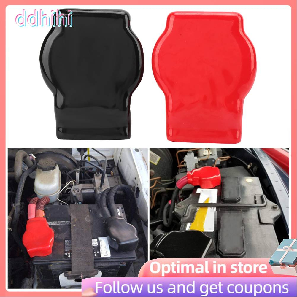 Ddhihi Battery Terminal Covers Positive Negative Top Post Cap ...