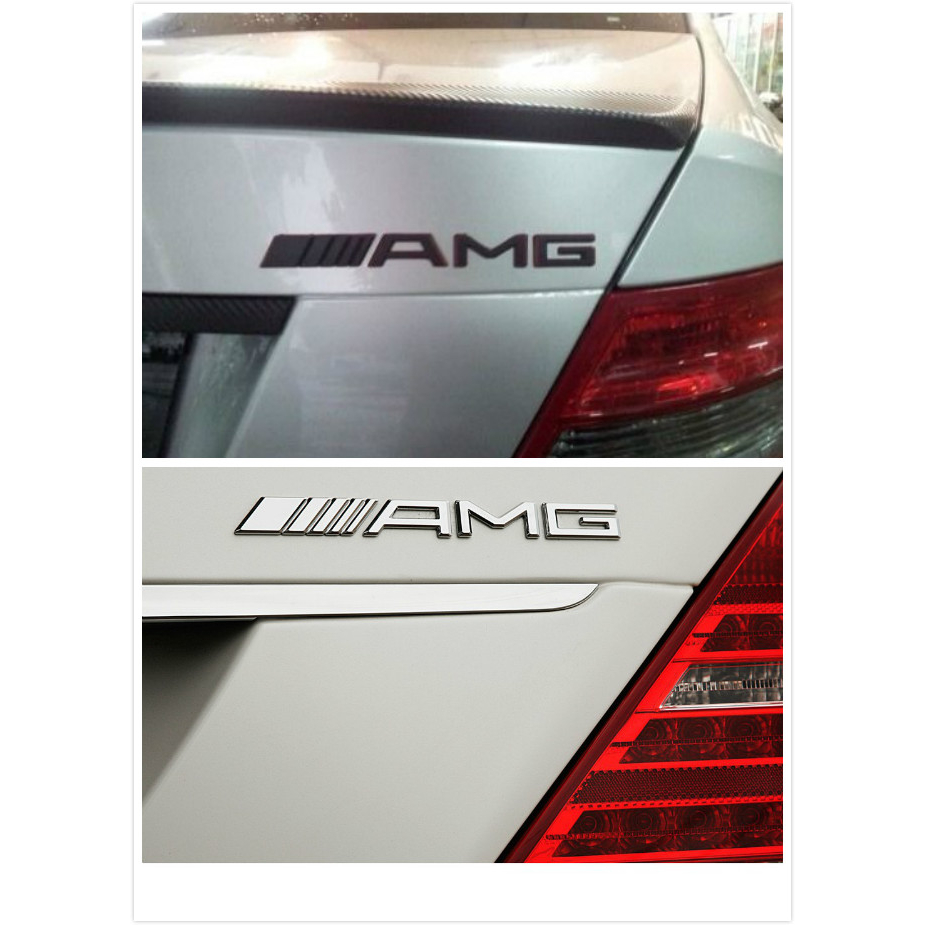 For AMG Mercedes-Benz Badge Emblem Decal Trunk Fender Sticker Logo ...