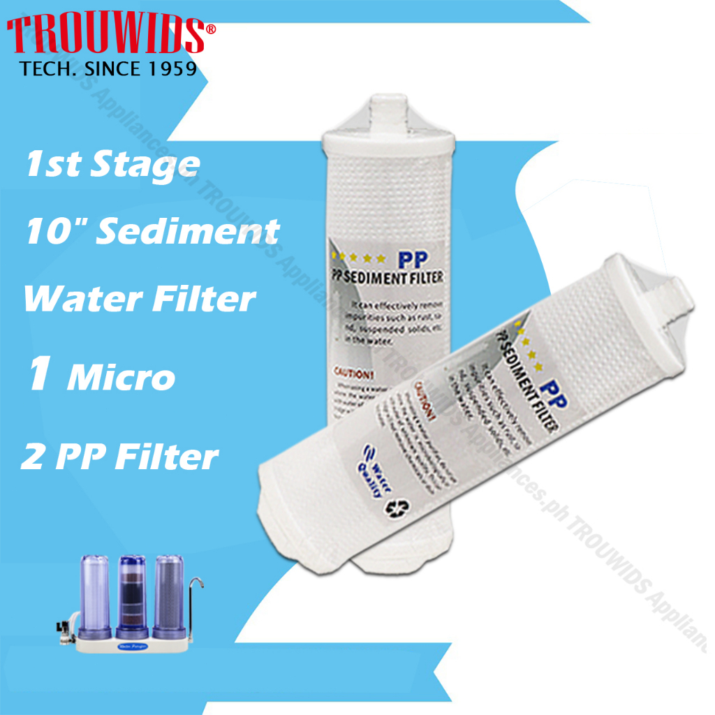 TROUWIDS Water Purifier Filter Sediment Filter 10 Inch Replacement ...