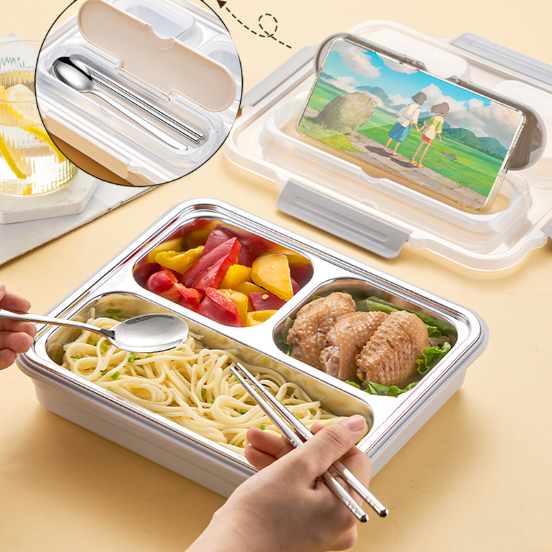 Bento Box Bonanza: All-in-One Stainless Steel Lunch Box Solution for ...