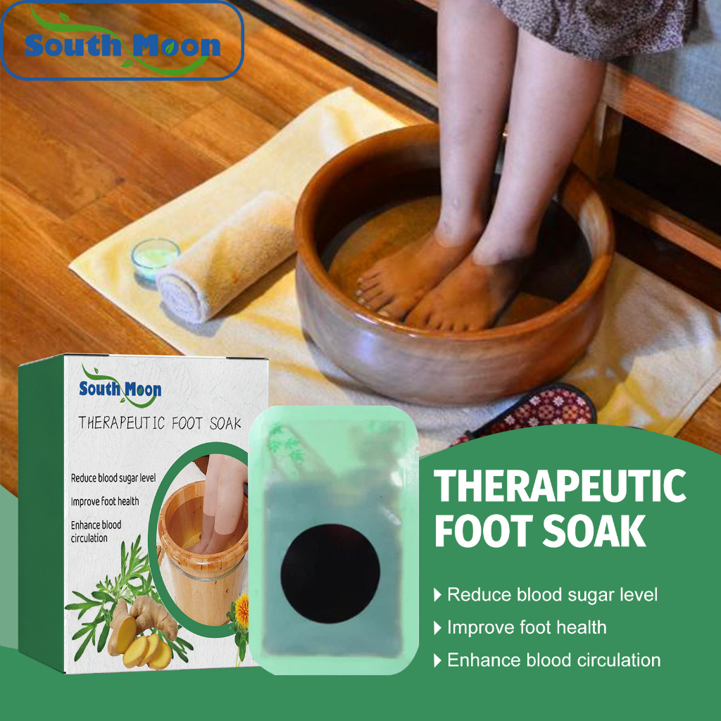 South Moon Therapeutic Foot Soak 10Pcs Sugar Control Foot Soak Gel ...