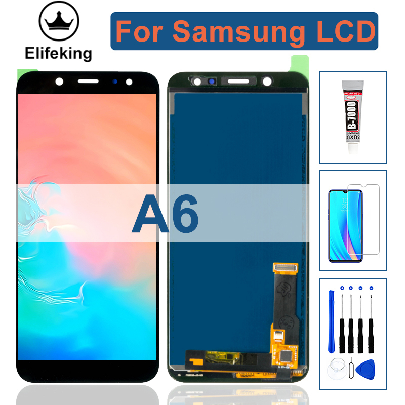 For SAMSUNG Galaxy A6 2018 A600 A600F SM-A600G/DS LCD Display Touch Screen Digitizer Assembly ...