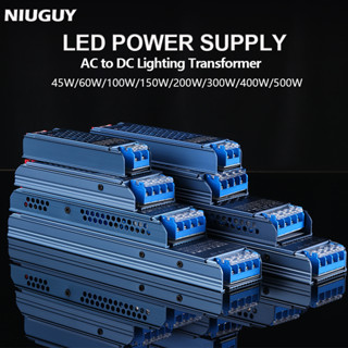 Ultra LED Driver Power Supply AC To DC12V/24V 60W 100W 200W 300W 400W LED Strip Lighting ...