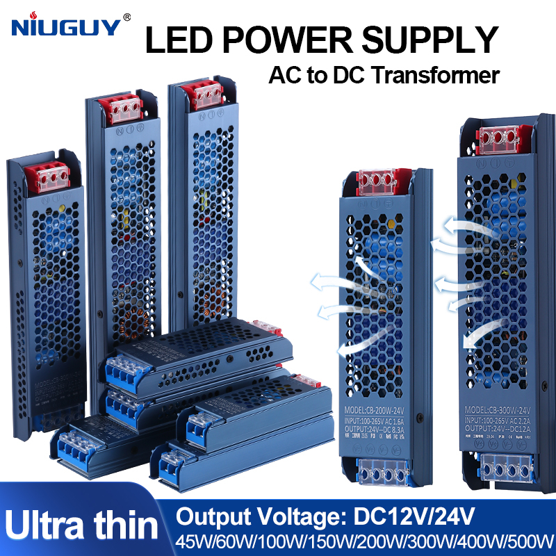 Ultra LED Driver Power Supply AC To DC12V/24V 60W 100W 200W 300W 400W ...
