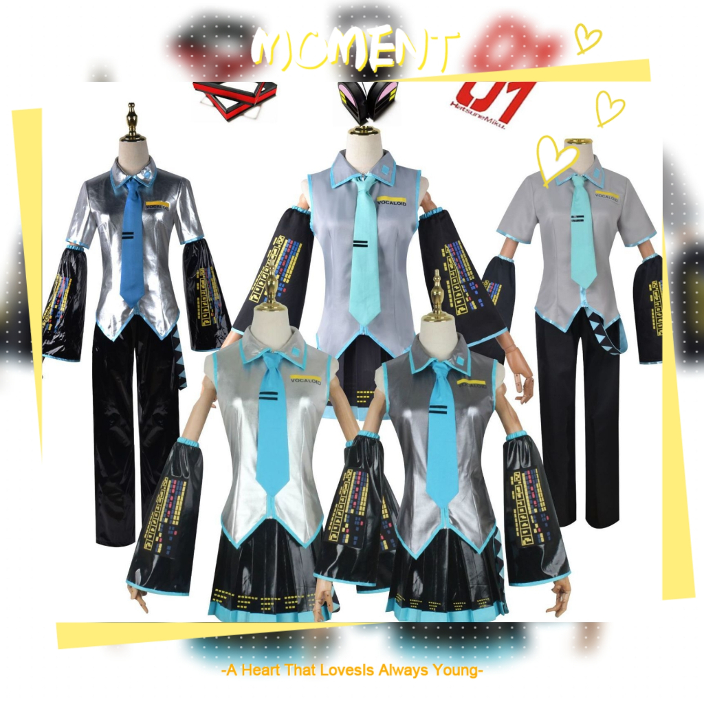 Anime Hatsune Miku Vocaloid Miku Cosplay Costume Wig Dress Kawaii Miku ...