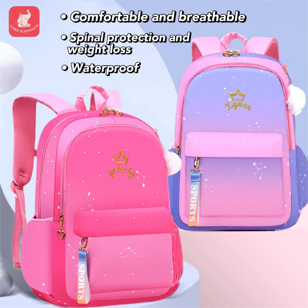 Girls' Cute Princess Style Schoolbag for Primary School Students Large ...