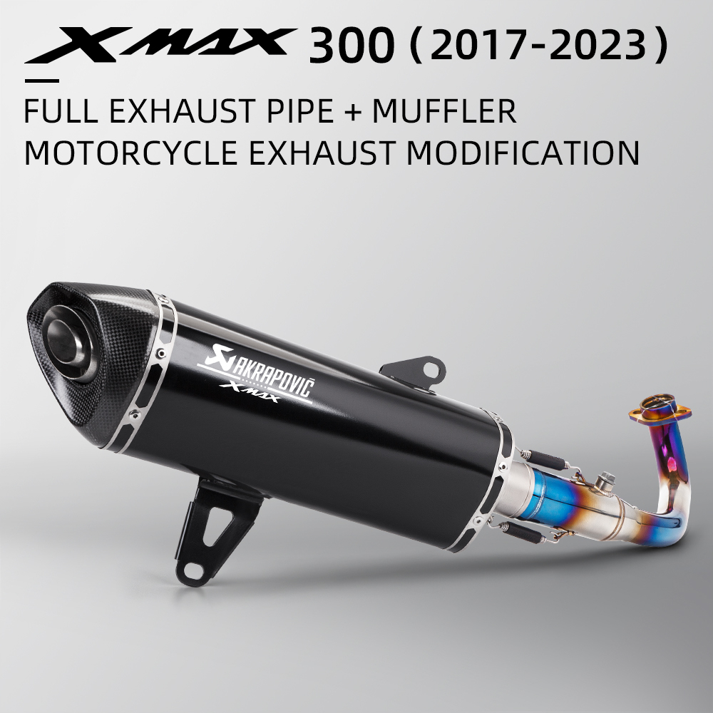 For XMAX300 xmax 2017-2023 Akrapovic Motorcycle Exhaust Escape Moto ...