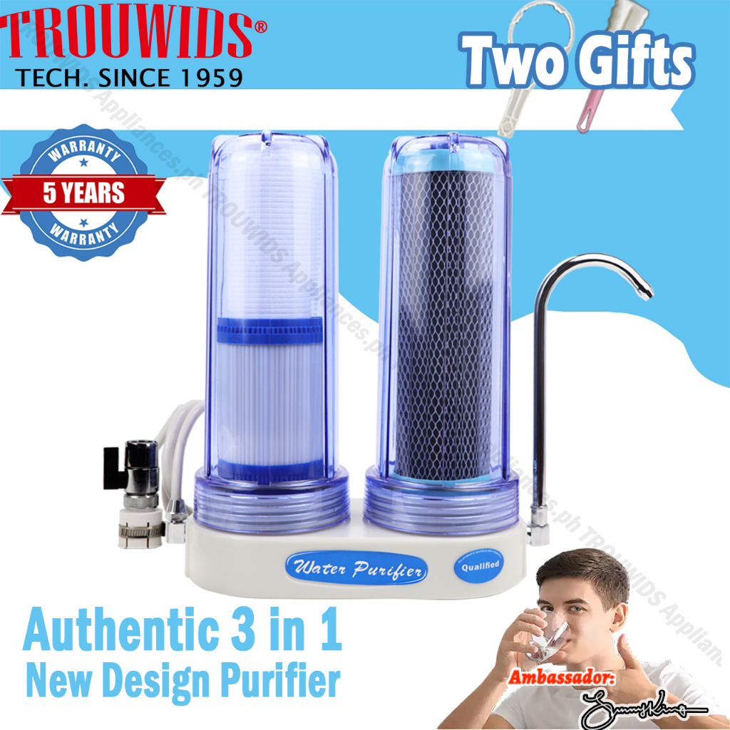 TROUWIDS Water Filter Water Purifier 3 Stages Complete Set | Shopee ...