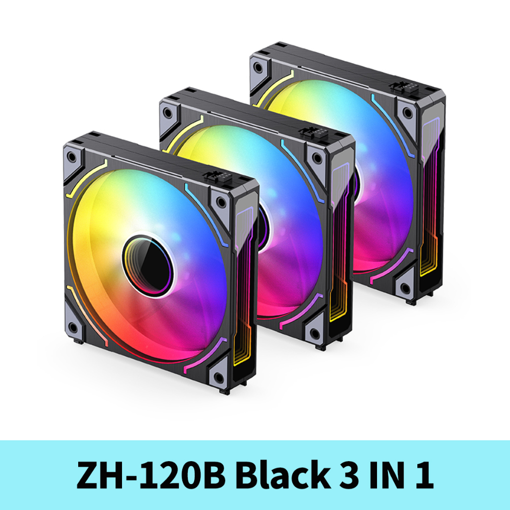 Jonsbo ZH-120 ARGB CPU Fan 120mm Building Block Fan Infinite Mirror ...