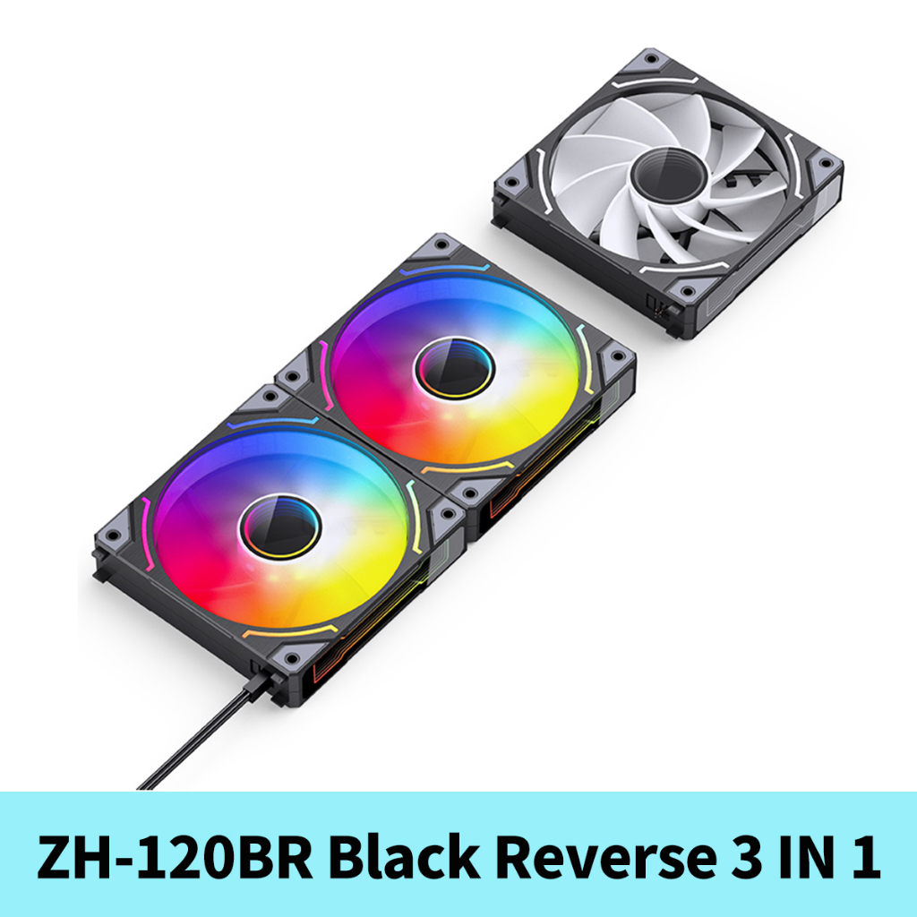 Jonsbo ZH-120 ARGB CPU Fan 120mm Building Block Fan Infinite Mirror ...