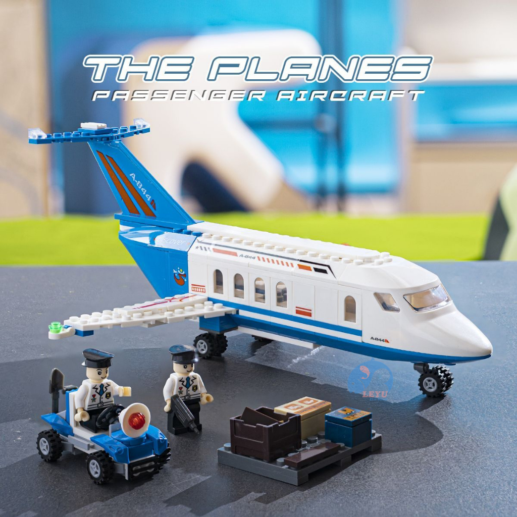Aviation Series Airport Aircraft Building Blocks Toys Boeing Plane Boys ...
