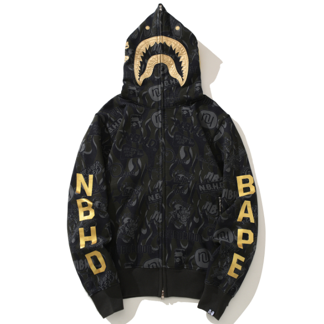 New bap Windbreaker Embroidery Jacket Men Women Casual Sweater | Shopee ...