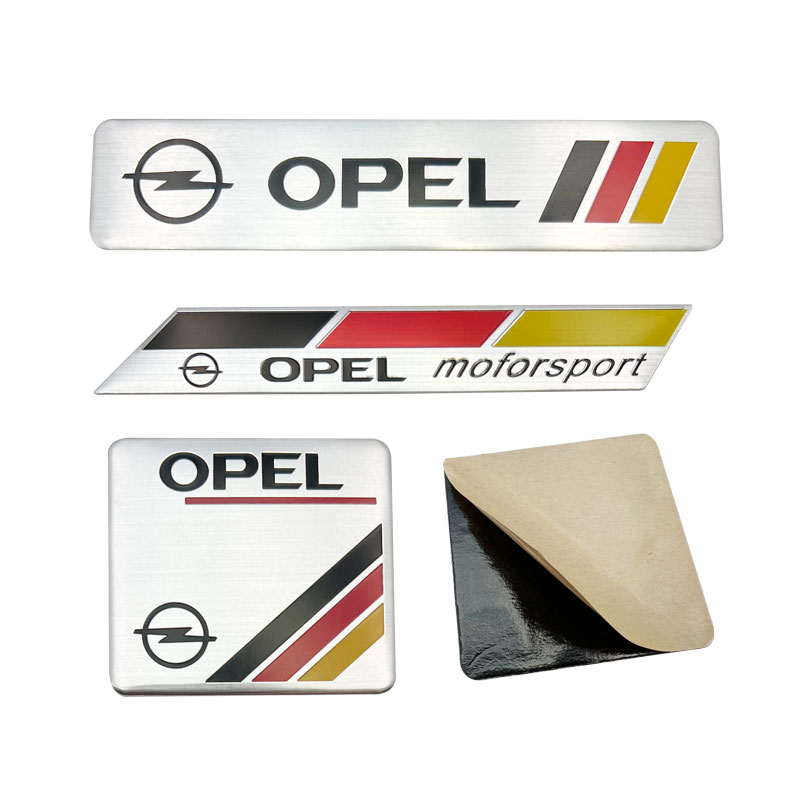 OPEL Logo Car Sticker Rectangular Square Rear Luggage Mudguard Side ...