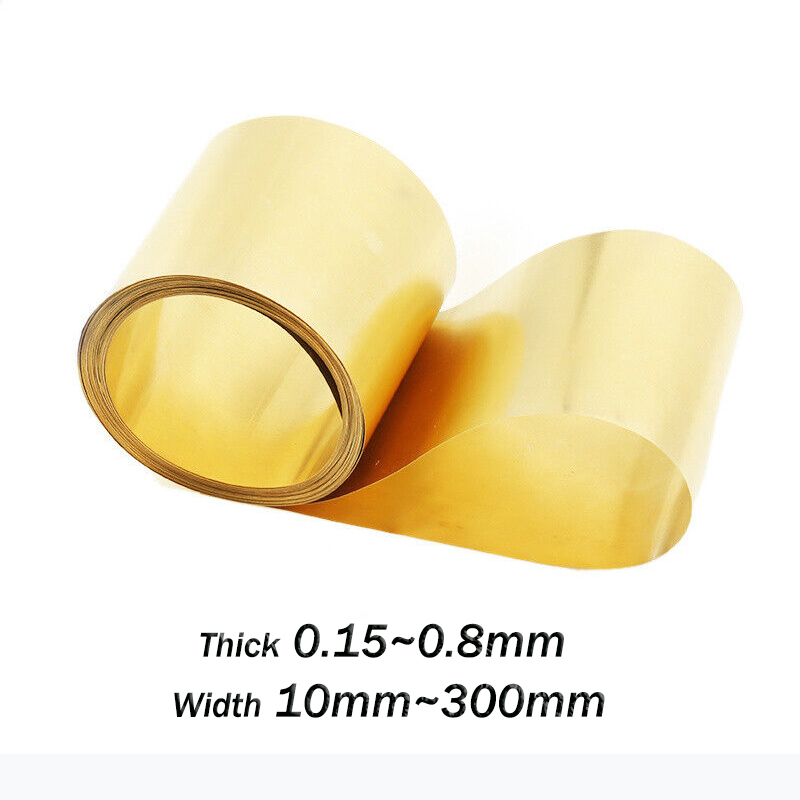 H62 Brass Metal Sheet Strip Yellow Copper Foil Plate Thick 0.15~1mm ...
