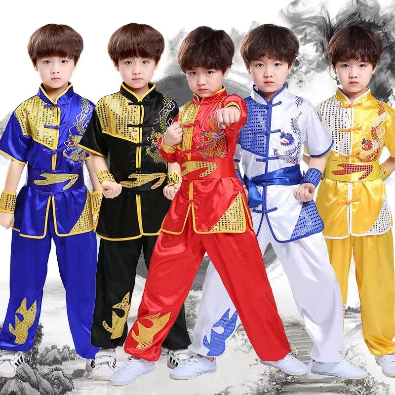 Traditional Chinese Wushu Clothing Short Sleeve Tai Chi Uniform Adult ...