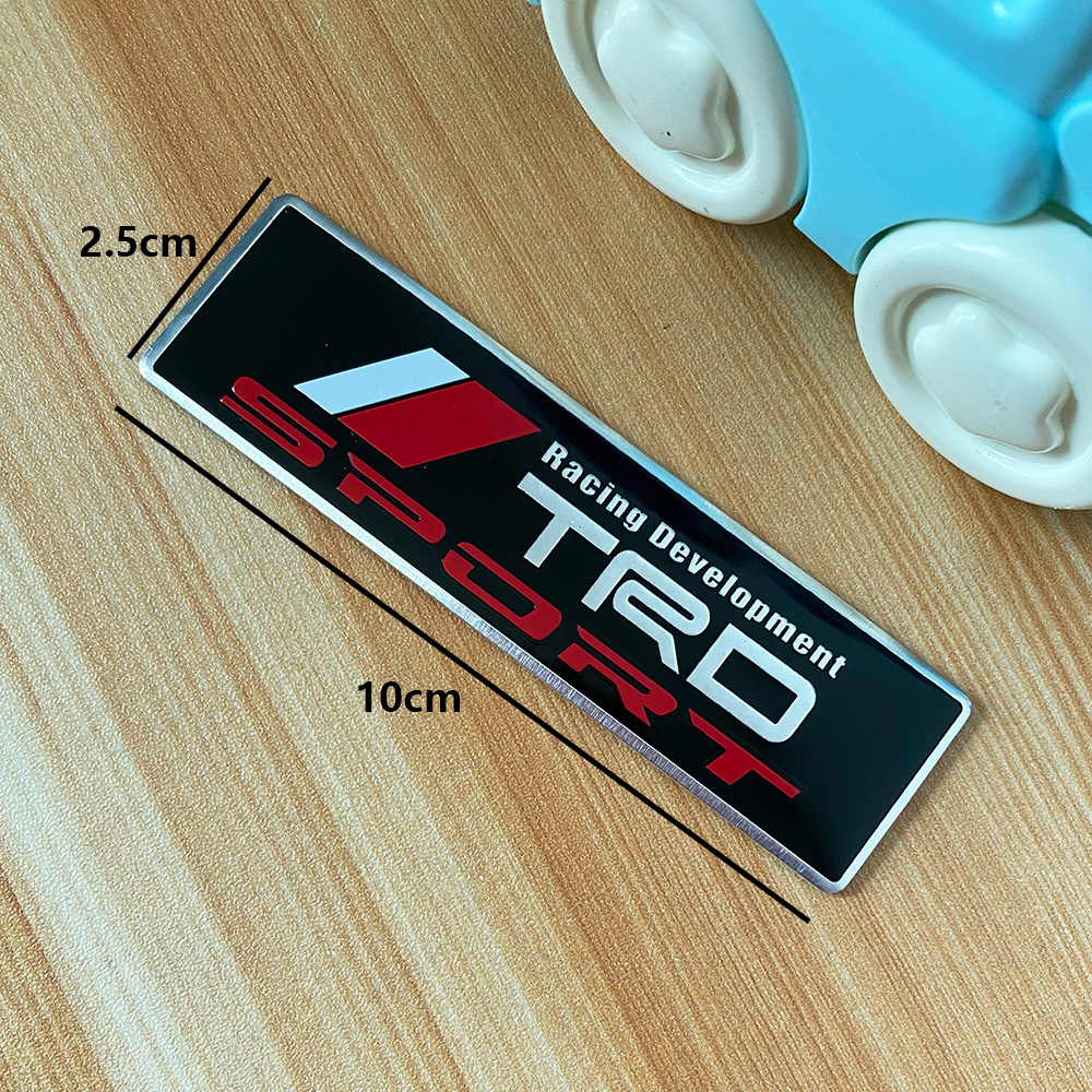 *READY STOCK*3D Car Sticker Metal Front & Rear Sign TRD SPORTS Logo ...
