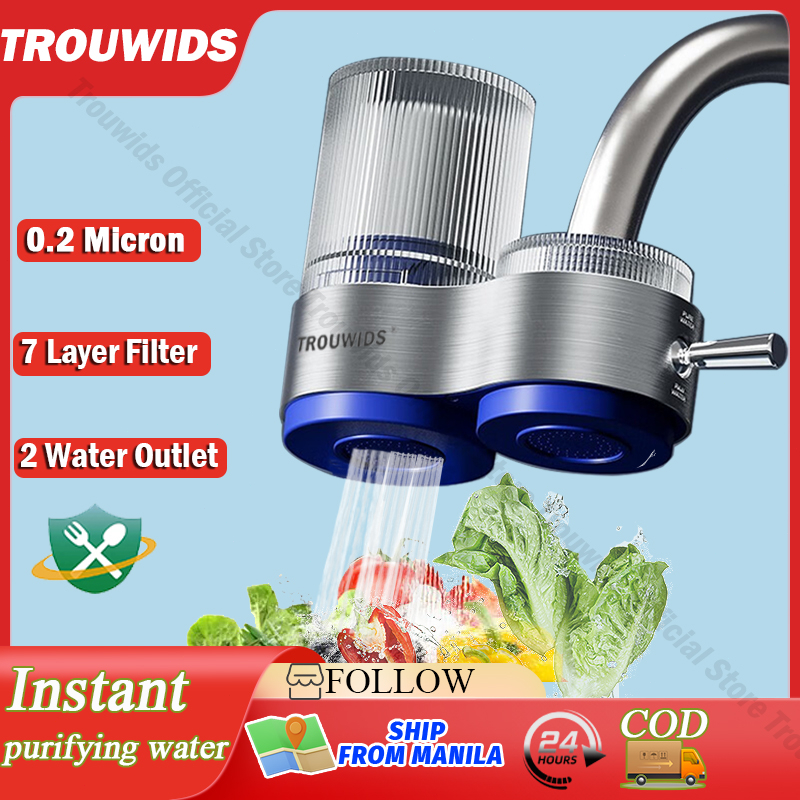TROUWIDS Water Faucet Filter Purifier Household Ultrafiltration Tap ...