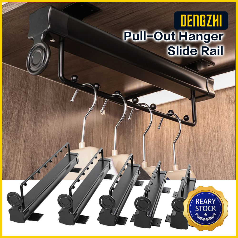 Pull-Out Hanger Wardrobe Pull-Out Pants Rack Slide Rail Pull-Out Closet ...