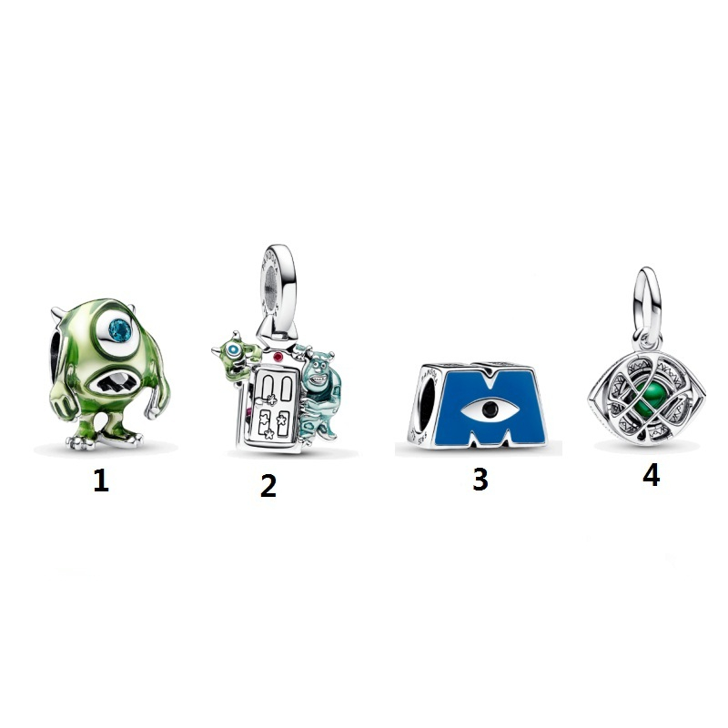 925s Silver Disney Pixar Pandora Mike Wazovsky Monster's Door Company's ...