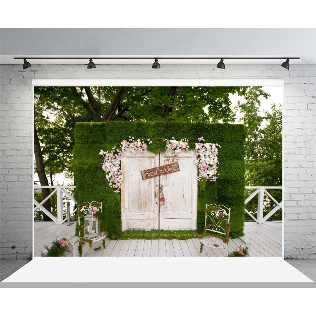 7x5ft Secret Garden Backdrop Wedding Photography Background Flowers ...