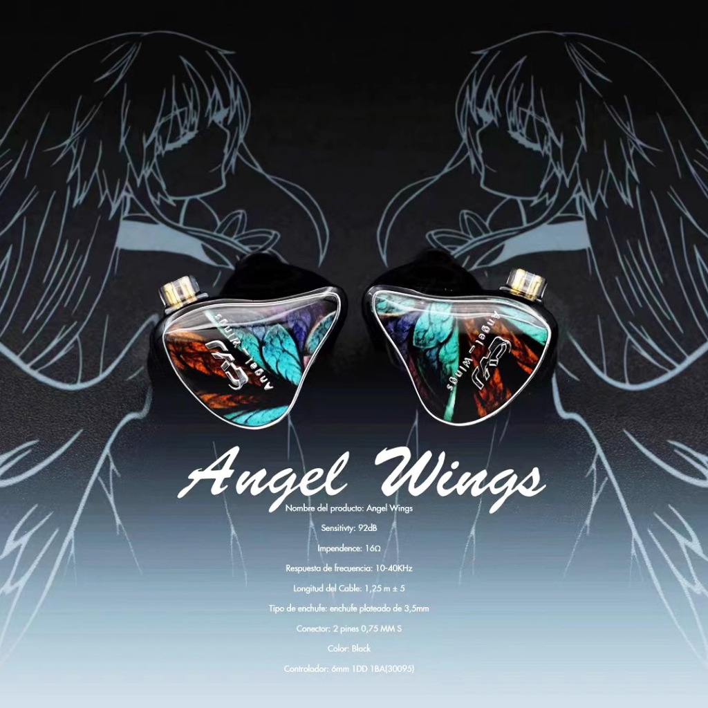 CVJ Angel Wings Hybrid Driver Units Earphones HIFI In Ear Sports ...