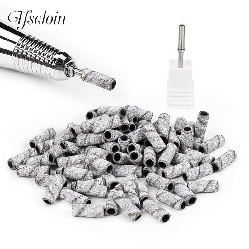 Mini Sanding Bands Stainless Steel Nail Drill Bits Mandrel 3.1mm ...