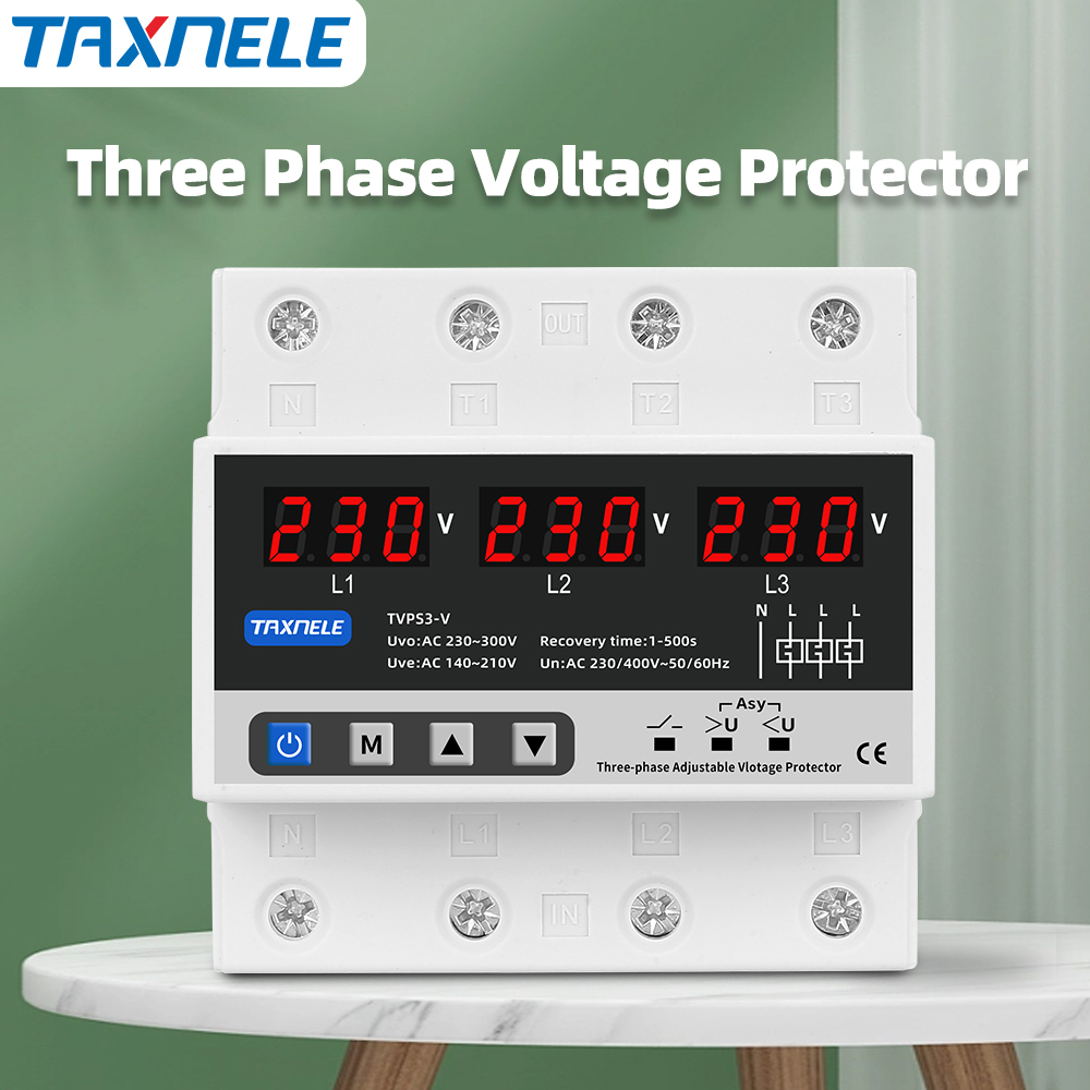 Three Phase Adjustable Over and Under Voltage Protector 3 Phase ...