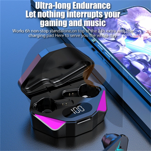 TWS X15 Pro Wireless Gaming Headset Dual Mode Bluetooth 5.0 Earphones Good Sound Earbuds ...