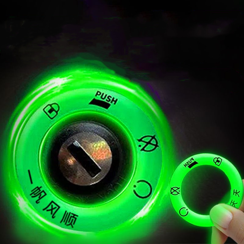 Electric Vehicle Luminous Key Ring Sticker Super Bright Luminous ...